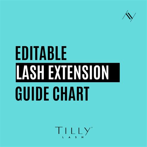 Editable Lash Guide Chart Tilly Lash
