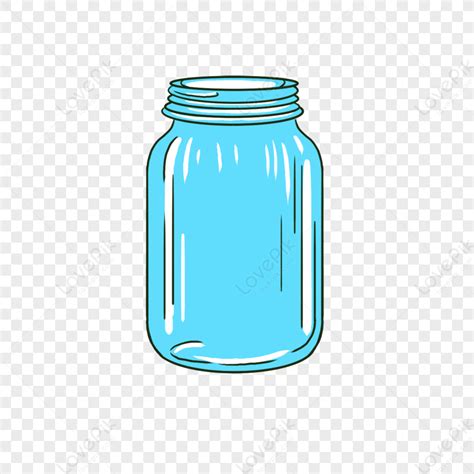 항아리 일러스트 클립 아트 병 블루 유리파란색 병투명한 Png 일러스트 무료 다운로드 Lovepik
