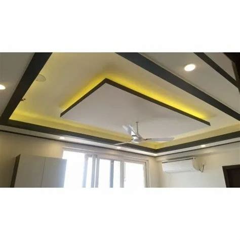 Color Coated Concealed Grid PVC False Ceiling Thickness 12 Mm At 65