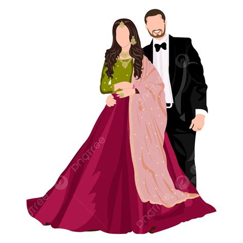 Casal De Mehendi Indiano De Casamento Para Cerimônia Menina Vestindo