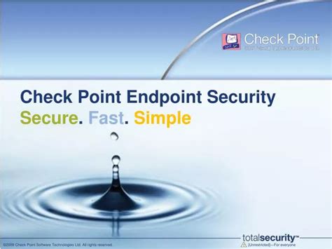 ppt check point endpoint security secure fast simple powerpoint