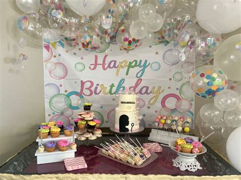 Bubbles Cake Bubbles Party Bubble Birthday Birthday Theme Happy Birthday Bubble Cake Bubble