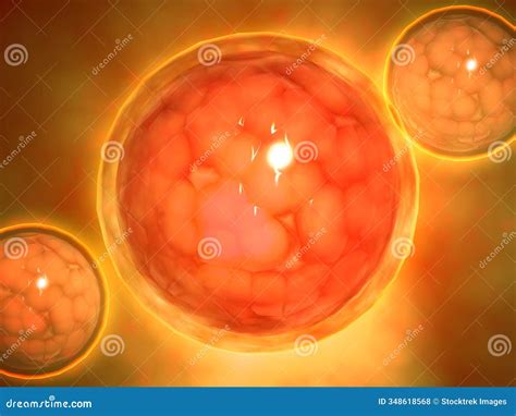 Microscopic View Of A Blastula During Pregnancy Stock Illustration