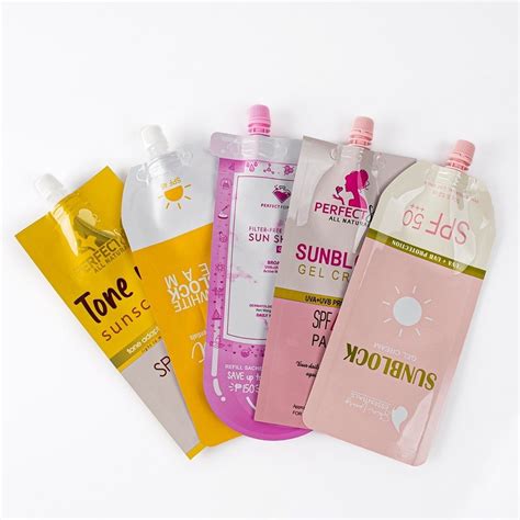 Face Cream Skin Care Cosmetic Plastic Bag Packaging Liquid Sunscreen