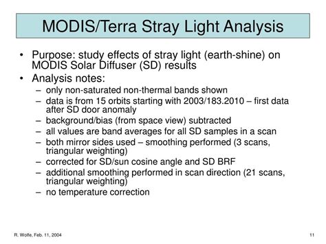 Ppt Modis Solar Diffuser Sd Earth Shine Analysis Powerpoint Presentation Id 257727