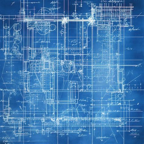 Premium Ai Image Blueprint Background
