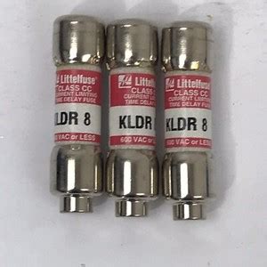 Littelfuse KLDR 8 Fuse Class CC 8A 600V Lot Of 3 NEW 711041799135 EBay
