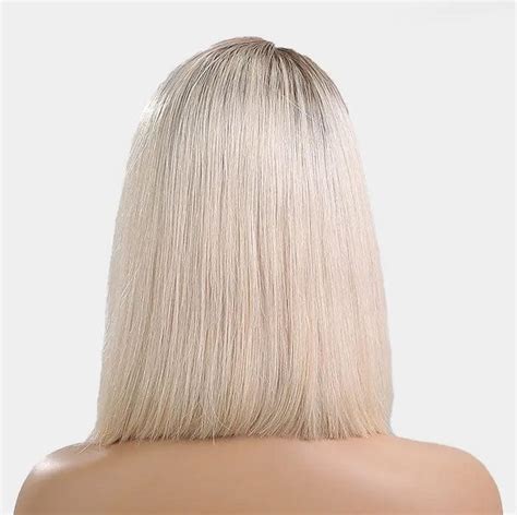 Perruque Blonde Naturelle Coupe Mi Longue Perruque Femme