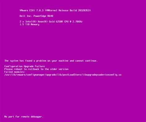 Juan Pablo Ramirez On Linkedin Esxi Upgrade From 67 To 70 Failed On G8fvcs6y