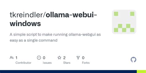 Github Tkreindlerollama Webui Windows A Simple Script To Make
