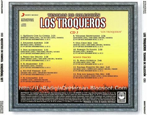 La Radiola De Hernan Los Troqueros Tesoros De Coleccion Cd 3