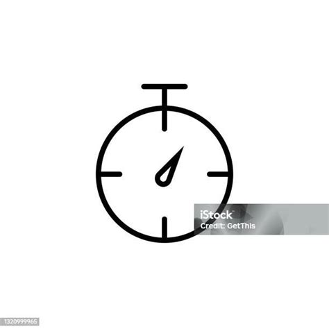 스톱워치 타이머 또는 시계 색상 아이콘 간단한 시간 기호 트렌디 한 평면 고립 된 기호 기호 분 일러스트 윤곽 로고 모바일 응용 프로그램 엠블럼 디자인 웹 개발 사이트 Ui