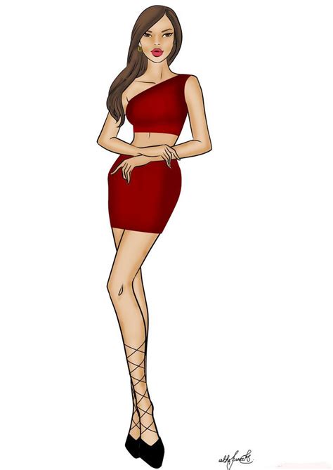 Digital Illustration Party Wear Fashion Illustration Dresses Fashion