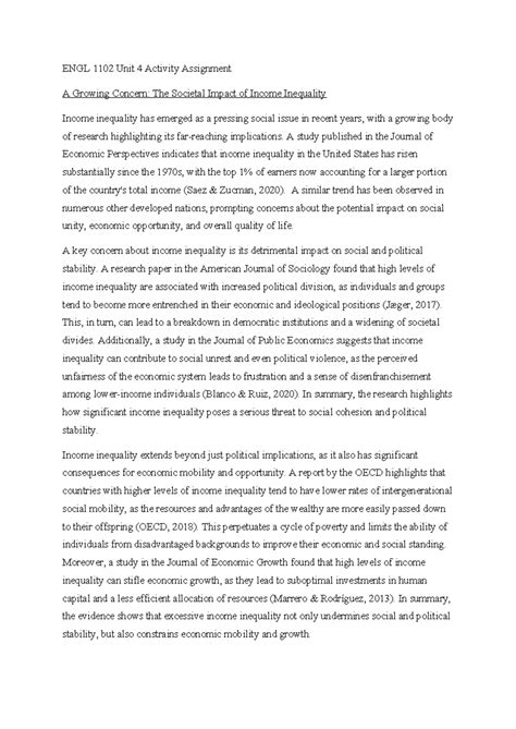 ENGL 1102 Unit 4 Activity Assignment ENGL 1102 Unit 4 Activity