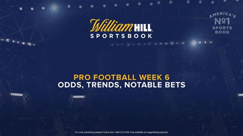 Pro Football Week 6 Odds Trends Notable Bets William Hill Us The