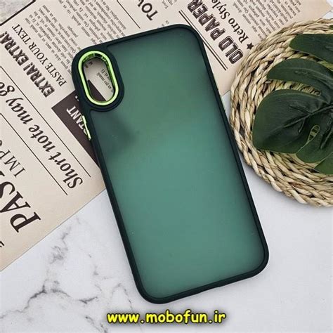 قیمت و خرید قاب گوشی Iphone Xr آیفون پشت مات متال کیس دور سیلیکونی سبز