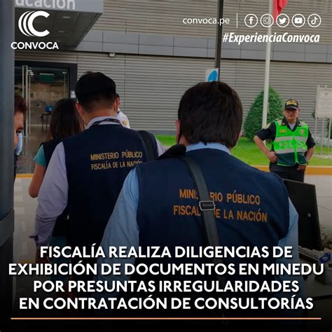 Convoca On Twitter Nuevo 🚨 FiscalÍa Realiza Diligencias En Minedu