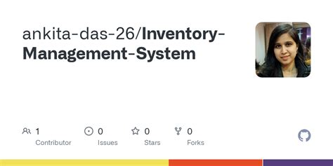 GitHub Ankita Das 26 Inventory Management System