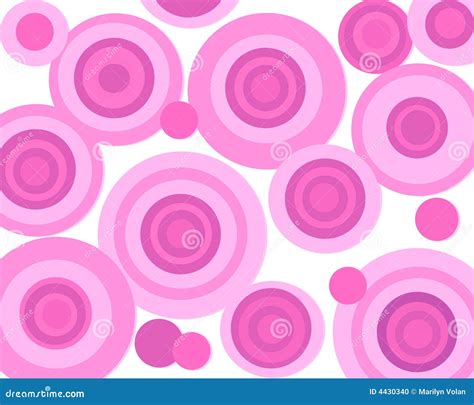 Hot Pink Retro Circles Stock Illustration Image Of Retro 4430340