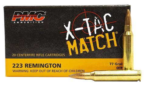 Pmc X Tac Match 223 Remington 77 Grain Open Tip Match