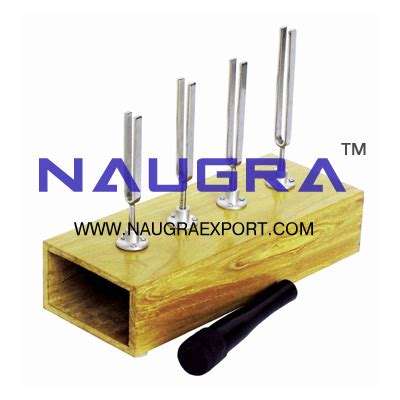 Tuning Forks Set Of On Box For Physics Lab Manufacturers Suppliers Exporters Naugra
