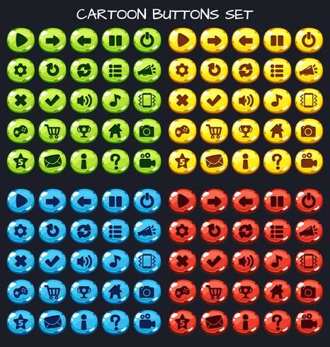 Cartoon Button Set Game Pack GUI Element For Mobile Game Vector Art At Vecteezy
