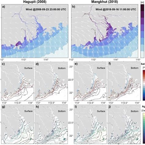 Distribution Of Maximum Storm Surges A B And Corresponding Download Scientific Diagram