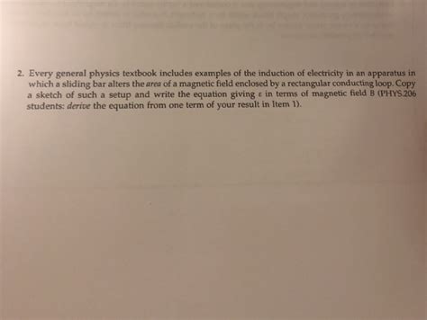 Solved 2 Every General Physics Textbook Includes Examples