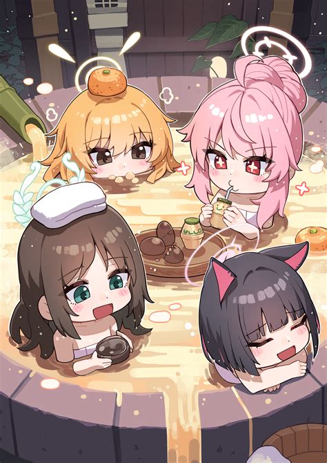 Kazusa Natsu Yoshimi And Airi Blue Archive Drawn By Kokukyukeo