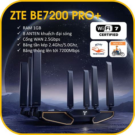 Wifi7 Wifi Mesh Wifi7 Router Zte Be7200 Pro 7200mbps Speed Wanlan