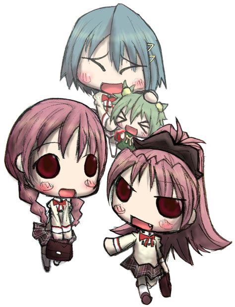 Miki Sayaka Sakura Kyoko Chitose Yuma And Sakura Momo Mahou Shoujo Madoka Magica And 1 More