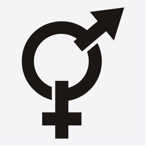 Logotipos De Gênero Masculino E Feminino Vetor Premium