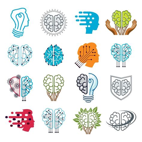 Premium Vector Brain And Intelligence Vector Icons Or Logos Concepts