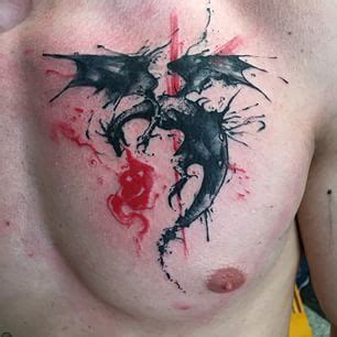 Watercolor Dragon Tattoo Trendy Tattoos Dragon Tattoo Designs