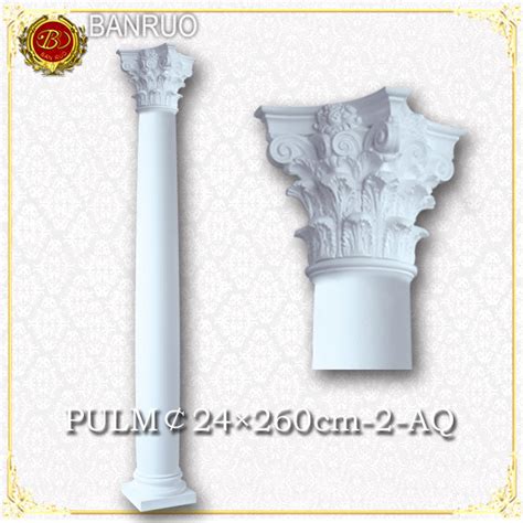 White Collins Column Decorative Pillar Interior Pillar Pu Pillar