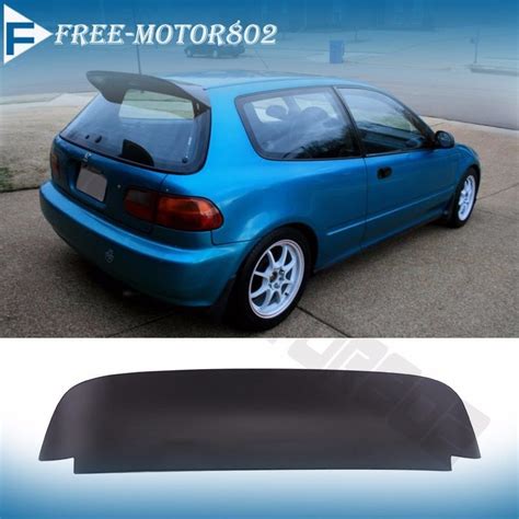 For 92 95 Honda Civic 3dr Eg Eh Spoon Duckbill Style Rear Roof Spoiler