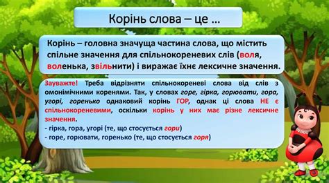 Корінь слова Спільнокореневі слова й форми слова Online Presentation