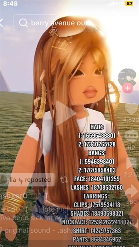 Berry Avune Outfit Code Y2k
