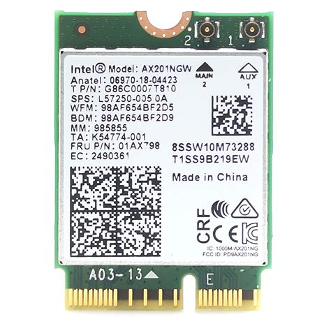 Intel AX NGW WIFI Wireless Network Card M CNVI Mbps Wifi Card Dual Band G Bluetooth