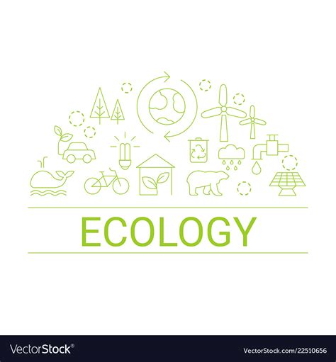 Ecology Concept Royalty Free Vector Image Vectorstock