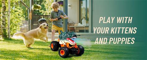 Zdcz Dinosaur Monster Truck Toys Remote Control Dinosaur