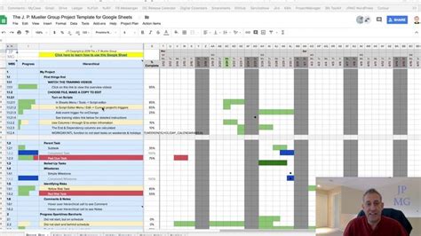 Project Plan Template Google Sheets Inspirational The J P Mueller Group