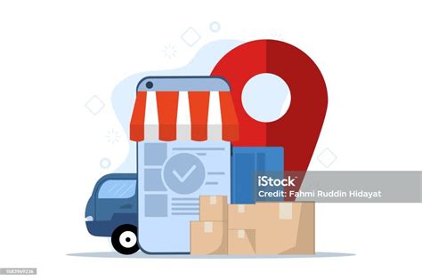 초안 주문 배송 주문 접수 주문 승인 패키지 추적 시스템 디지털 쇼핑 온라인 구매 유통 추상 벡터 그림 플랫 벡터 그림입니다 Po에 대한 스톡 벡터 아트 및 기타 이미지