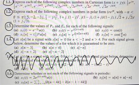Solved U Express Each Of The Following Complex Numbers Chegg