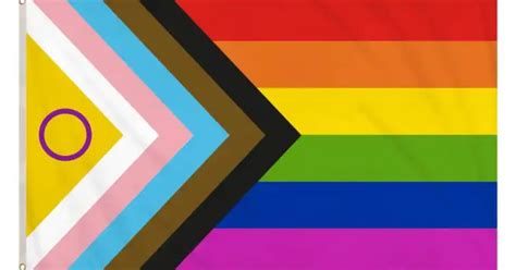 Intersex Progress Pride Flag 5ft X 3ft Large Intersex Pride Flag For