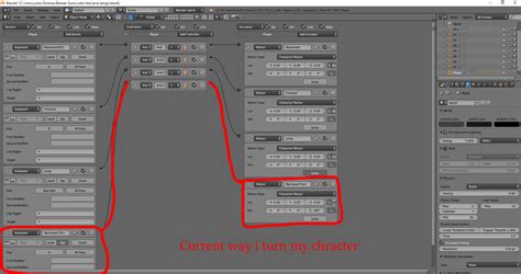 logic bricks bge having trouble with getting my character to turn