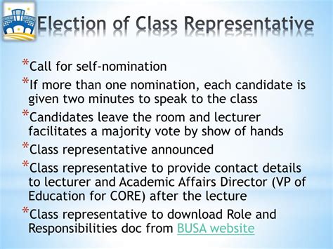 Ppt Election Of Class Representative Powerpoint Presentation Free