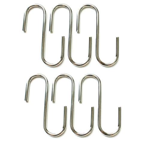 Cooks Standard 4 Inch10cm Steel S Shaped Pot Rack Hooks Set Of 6