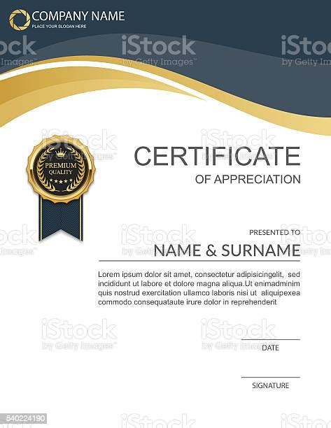 Vector Certificate Template向量圖形及更多凸版效果圖片 凸版效果 成功 成就 Istock