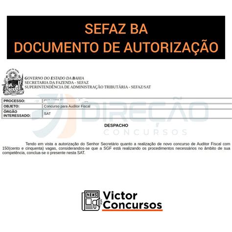 Concurso Sefaz Ba Edital Autorizado 150 Vagas Para Auditor Direção